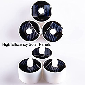 Solar Hanging Candle Lanterns Lights, ALL FORTUNE Outdoor Round Golden Metal Candle Lantern Holder with Flameless Tea Lights, Perfect for Garden, Backyard Decor, Home, Tree, Yard-Set of 3