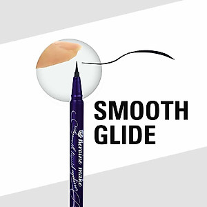 Heroine Make by KISSME Waterproof Smooth Liquid Eyeliner, Japanese Eye Makeup for Smudge-free, Super Keep 01 Jet Black