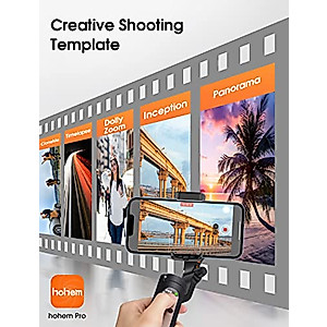 hohem iSteady X2 Gimbal Stabilizer for Smartphone, 3-Axis Phone Gimbal with Remote Control, Foldable and Portable Stabilizer for iPhone & Android, Phone Stabilizer for Video Recording YouTube TikTok