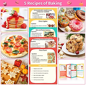 GIFTINBOX Kids Cooking and Baking Set, 54 PCS Complete Kit with Apron and Chef Hat, Real Kids Cooking Utensils and Kitchen Accessories for Junior Chef, Ultimate Kids Baking Gift for Girls Boys