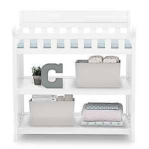Delta Children Eclipse Changing Table with Changing Pad, White
