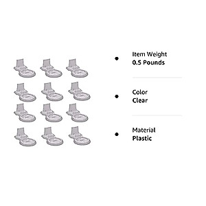 Tea Cup & Saucer Stands, Acrylic, Clear, Dozen