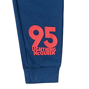 Disney Cars Lightning McQueen Boys Long Sleeve Sweatshirt and Pants Set for Toddlers and Big Kids