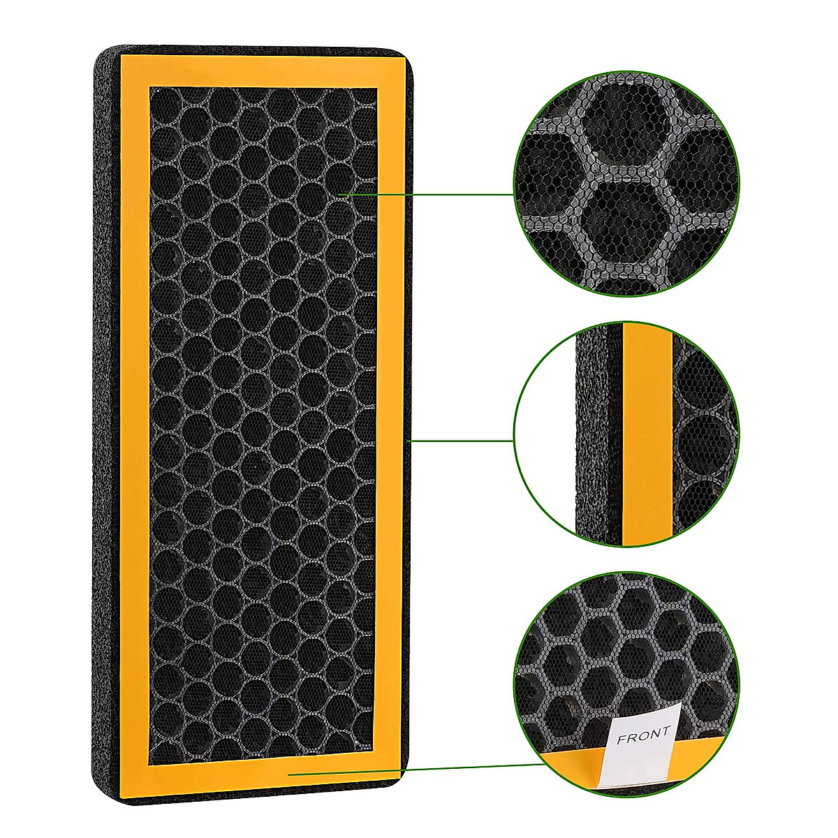 LINNIW Replacement Filter Pack Compatible with HoMedics PetPlus at-PETODR Filter and TotalClean at-OFL Filter for AT-PET01, AT-PET02, AR-45, 4 Pack