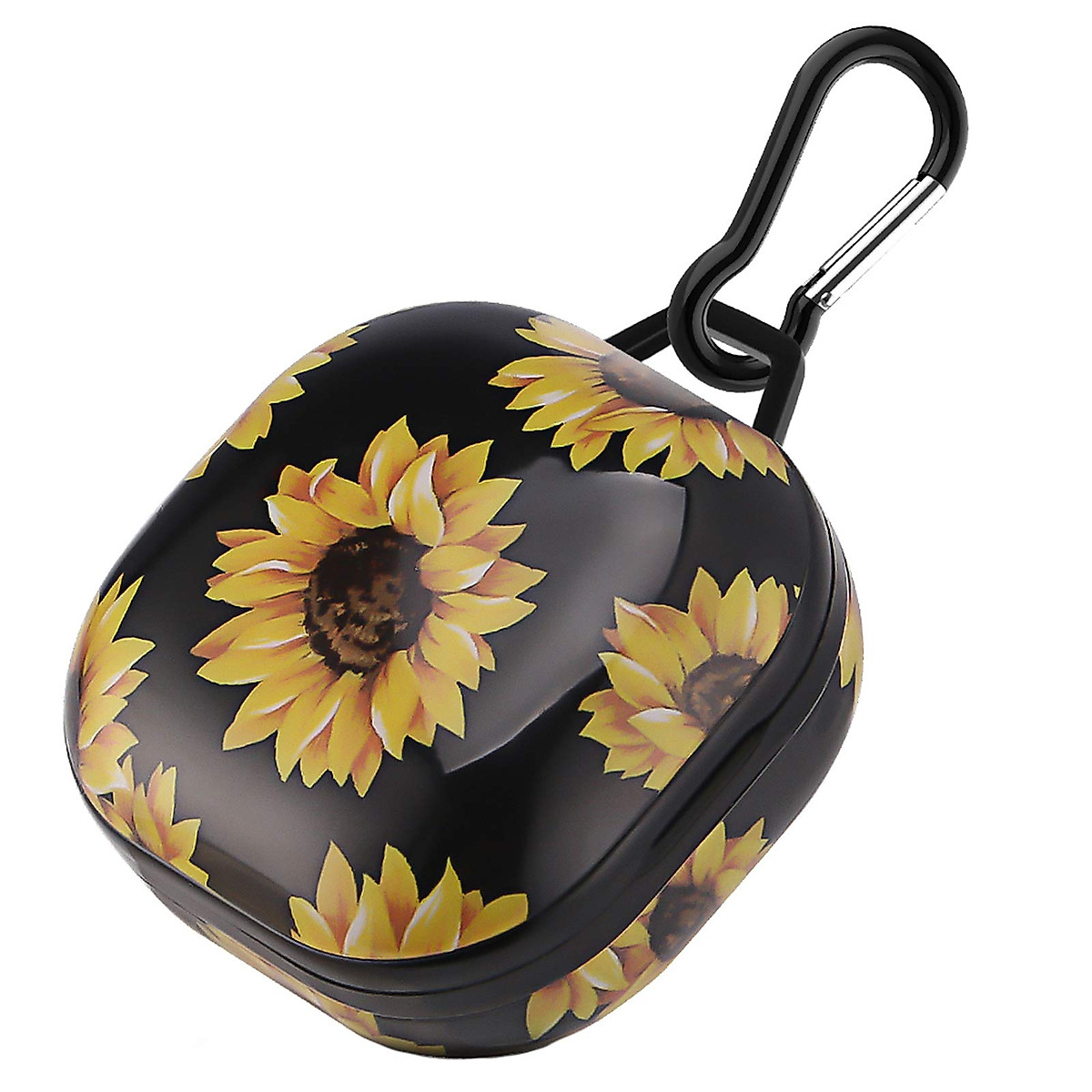 GOLINK Floral Full Body Protection Hard PC Cover with Printing Designs Compatible with Samsung Galaxy Buds Live(2020 Release)/Buds Pro (2021 Release) Charging Case-Sunflower