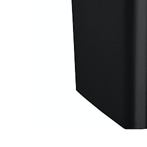 Mix.Home 19 Gallon Black Square Trash can Restaurant Trash can Commercial Trash can Tall Plastic Trash can Industrial Trash can Square Trash cans for Kitchen Janitorial Trash can