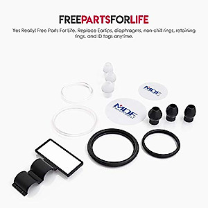 MDF Rosegold MD One Stainless Steel Stethoscope, Adult, White Tube, Rosegold Chestpieces-Headset, MDF777RG29