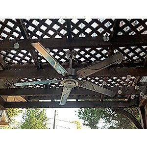 Outdoor Solar Stainless Steel Ceiling Fan with Remote Control