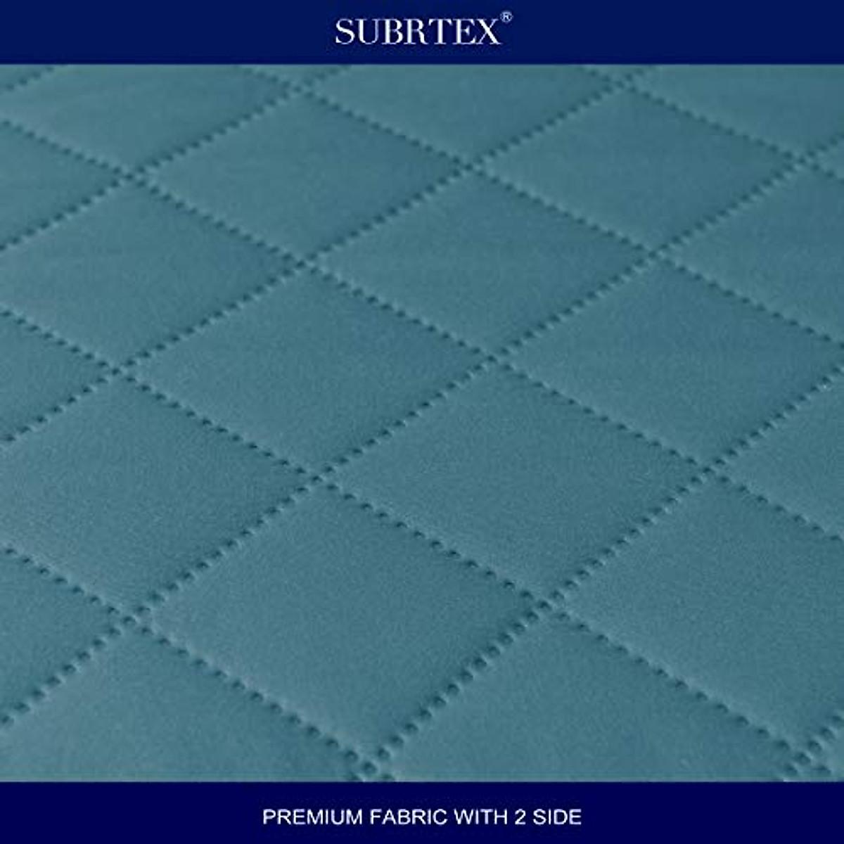 SUBRTEX Sofa Slipcover Reversible Sofa Cover Couch Cover Quilted Slipcover Furniture Protector with Elastic Straps Covers for Living Room Washable Slip Cover for Pets(Oversize Sofa, Blue)