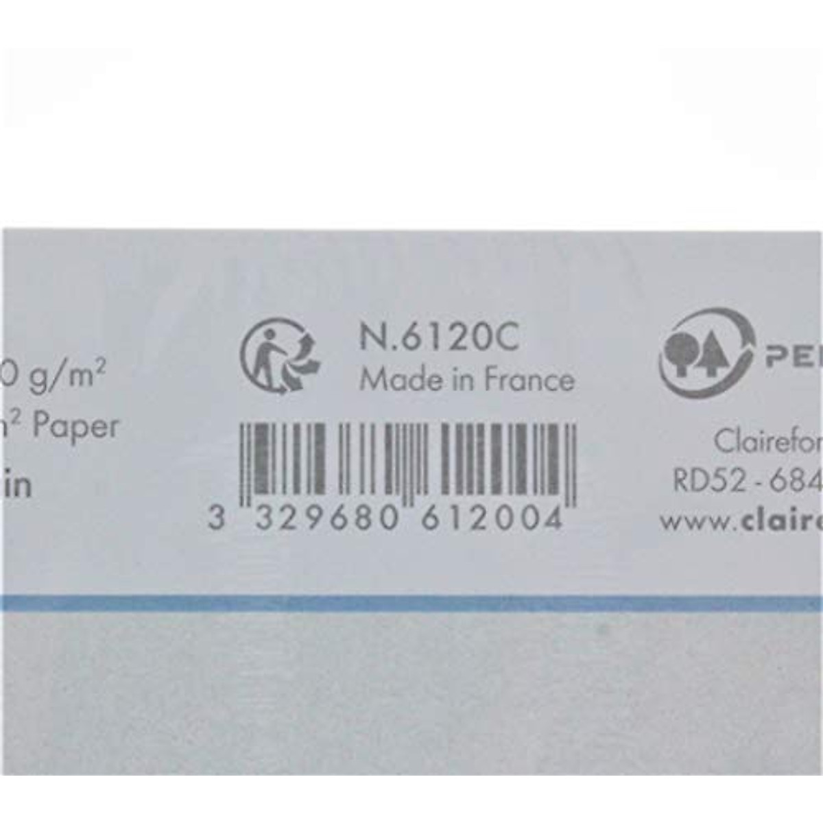 Clairefontaine "Triomphe" Stationery Tablet, Blank, A5 (5.75" x 8.25")