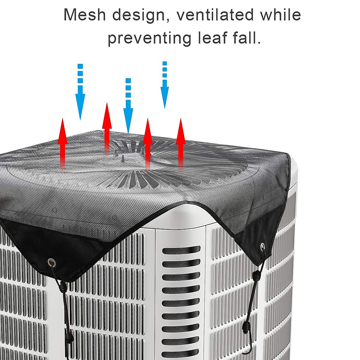 Luxiv Central Air Conditioner Leaf Guard, Mesh All Seasons Air Conditioner Top Leaf Cover Summer AC Outside Units Covers Leaf Guard AC Unit Cover (36 x 36in)