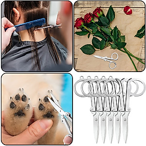 Therwen 50 Pcs Small Scissors Stainless Steel Folding Scissors Small Pocket Portable Mini Scissors Bulk DIY Craft Cutter for Home Travel Sewing Office School Trip Camping Art Paper Cutting