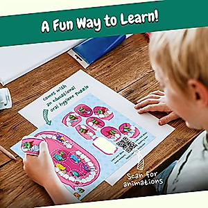 Dr. Ram's Fun Flexi Flossers for Kids - 300 Count Kids Dental Floss - Anti-Ouch Shape with Puzzle and Game - Light Citrus Fruit Scent Kid Floss