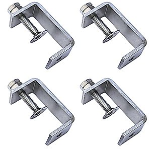 OBPSFY 4 Pcs C Clamp Tiger | 304 Stainless Steel C-Clamp Heavy Duty Woodworking Clamp Set | 65MM/2.6Inch Tiger Clamp Clip with Wide Jaw Openings for Welding/Carpenter/Building/Household