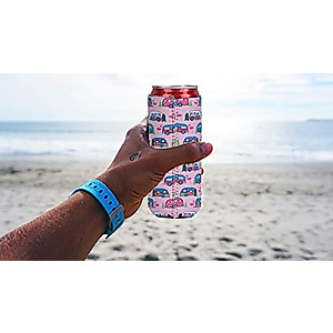 Sunsetbaby Slim Can Cooler for 12oz Skinny Can Coolers - Insulated Neoprene Can Sleeves Perfect for White Claw, Slim Beer, Spiked Seltzer