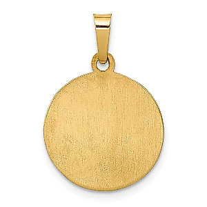 IceCarats 14K Yellow Gold Saint Anthony Medal Necklace Charm Pendant Only