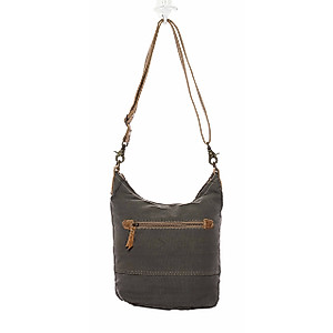 Myra Bag Honey Bee Upcycled Canvas Shoulder Bag S-1130