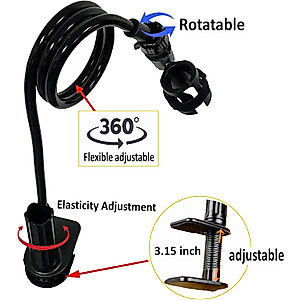 Pmsanzay Adjustable Flexible Iron Cord Minder, Ironing Board Cord Holder, Holds The Cord, Cord Out of The Way, Works Great to Stop The Cord from Getting in The Way. - No Irons, No Ironing Board