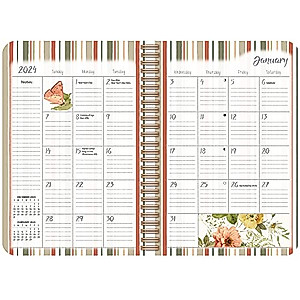 LANG Watercolor Seasons 2024 Spiral Engagement Planner (24991011110)