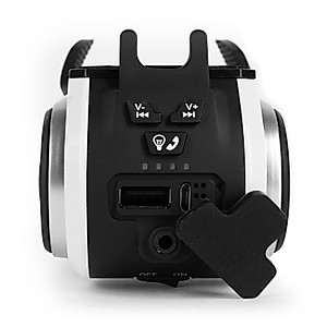 Ecoxgear EcoBike All-in-One Bike Bluetooth Speaker, IPX5, Portable Wireless Waterproof Bicycle Speakers, Dustproof, Shockproof Design, Powerbank, Double LED Bike Lights, Built-in Bicycle Bell