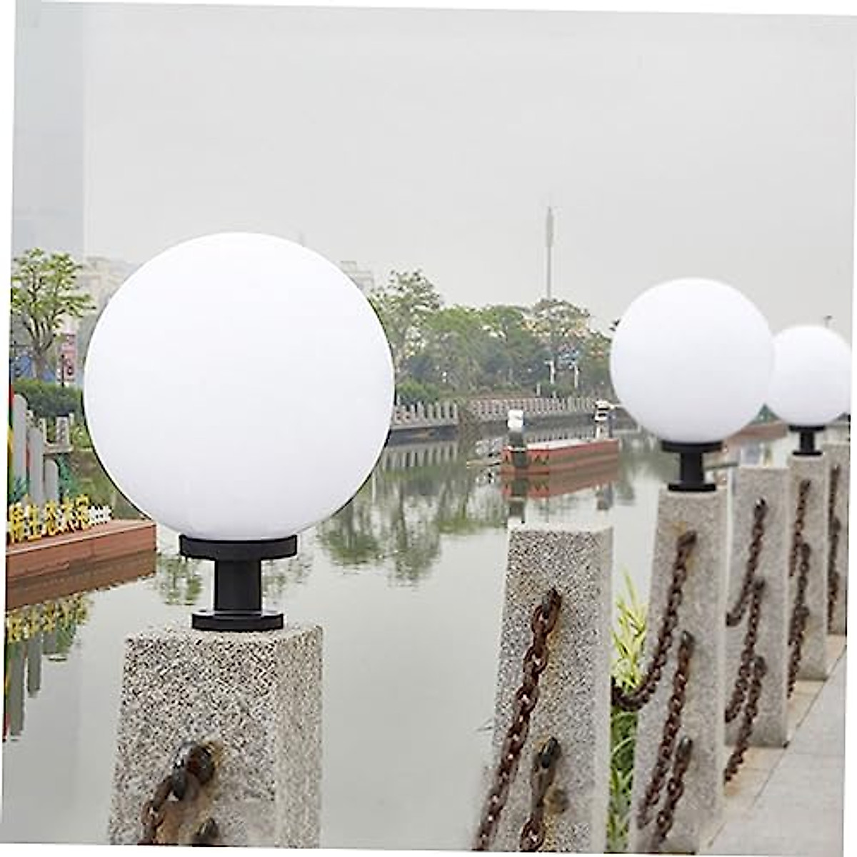 SECFOU Fence Lights Replacement Globe for Light Fixture Deck Lighting Acrylic Light Cover Deck Post Lights Globe Light Cover Exterior lamp Post Fixture Exterior Light Electric Plastic