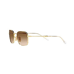 Ray-Ban RB3706 Square Sunglasses, Gold/Gradient Brown, 54 mm