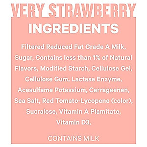fairlife YUP! Low Fat, Ultra-Filtered Milk, Very Strawberry Flavor, All Natural Flavors (Packaging May Vary), 14 Fl Oz (Pac-k of 12)