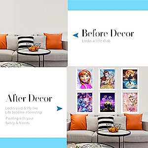 BOGVIAP Diamond Painting 6 Pack Diamond Art Sets Round Full Drill,Cartoon Diamond Painting 6 Pack,Perfect for Home Wall Decoration 12x16 Inch