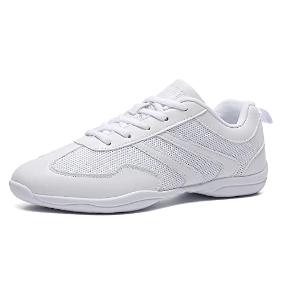 HIKLDK Cheer Shoes Girls White Cheerleading Shoes Youth Women Fashion Sports Shoes Training Athletic Comfortable Ventilation Light Kids Shoes Flats Girl Cheer Sneakers