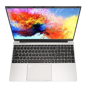15.6Inch Laptop, 2K Resolution IPS Screen LPDDR4 16GB RAM 1TB SSD Fingerprint Unlock Keyboard Backlight, PC Laptop for Windows 11
