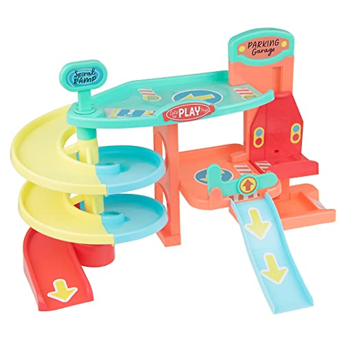 Lots to Play Toys - Multi-Story Baby Car Parking Garage - JC Toys