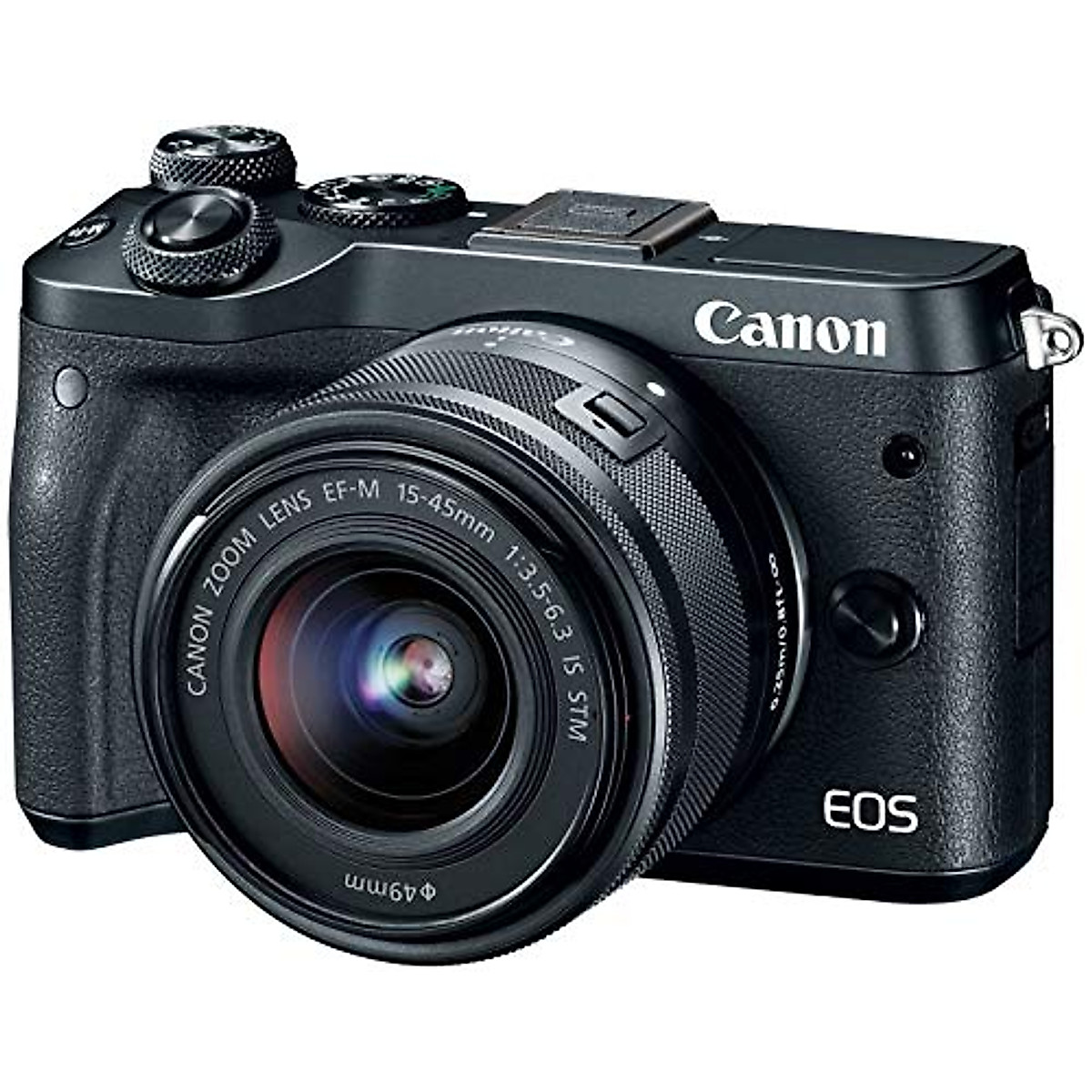 Canon EOS M6 (Black) EF-M 15-45mm f/3.5-6.3 is STM Lens Kit (Renewed)
