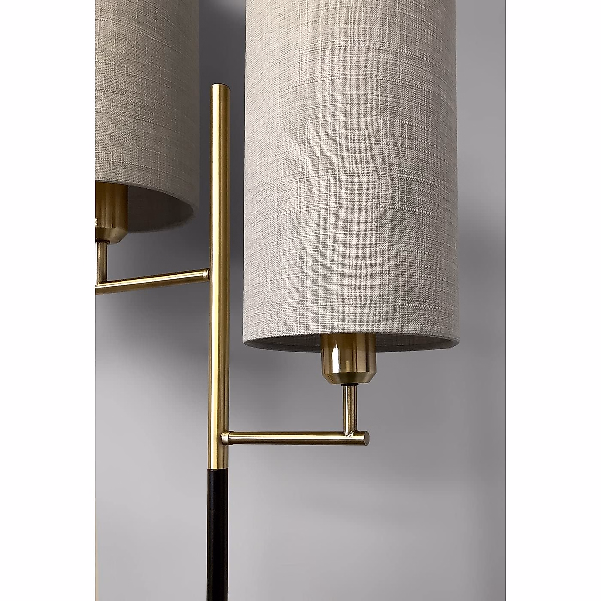 Adesso 3473-01 Davis, Table Lamp, Matte Black & Antique Brass