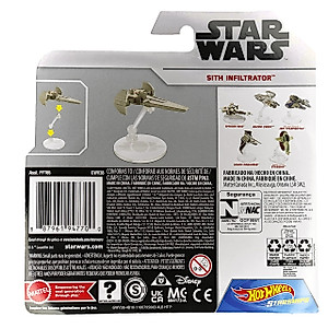 Hot Wheels Star Wars Starships Sith Infiltrator Die Cast Vehicle