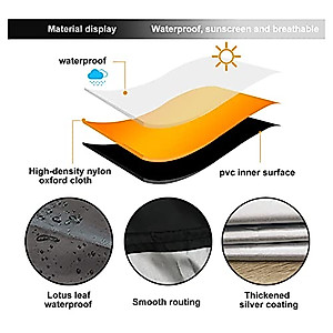 pologmase Firewood Log Rack Cover, 210D Oxford Large Capacity Outdoor Log Holder, Waterproof Garden Firewood Log Rack Protective Cover for Wood Logs, Dust-Proof UV Resistant Firewood Log Protector