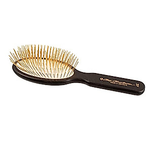 Chris Christensen 27mm Pin Dog Brush, Gold Series, Groom Like a Professional, Gold-Plated Stainless Steel Pins, Perfect for Fragile Coats, 30% More Pins, Ground and Polished Tips