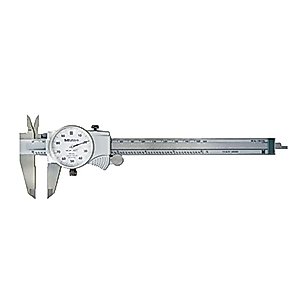 Mitutoyo 505-742J Dial Caliper, 0.1" per Rev, 0-6" Range, 0.001" Accuracy