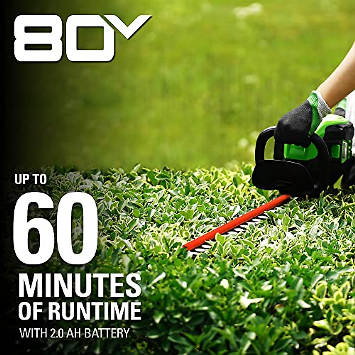 Greenworks Pro 80V 24" Brushless Cordless Hedge Trimmer, Tool Only