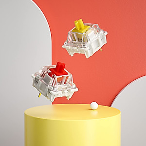 Gateron G Yellow Pro Switches Pre-lubed 3pin RGB SMD Linear for Gaming Mechanical Keyboard(108 Pcs, Yellow)