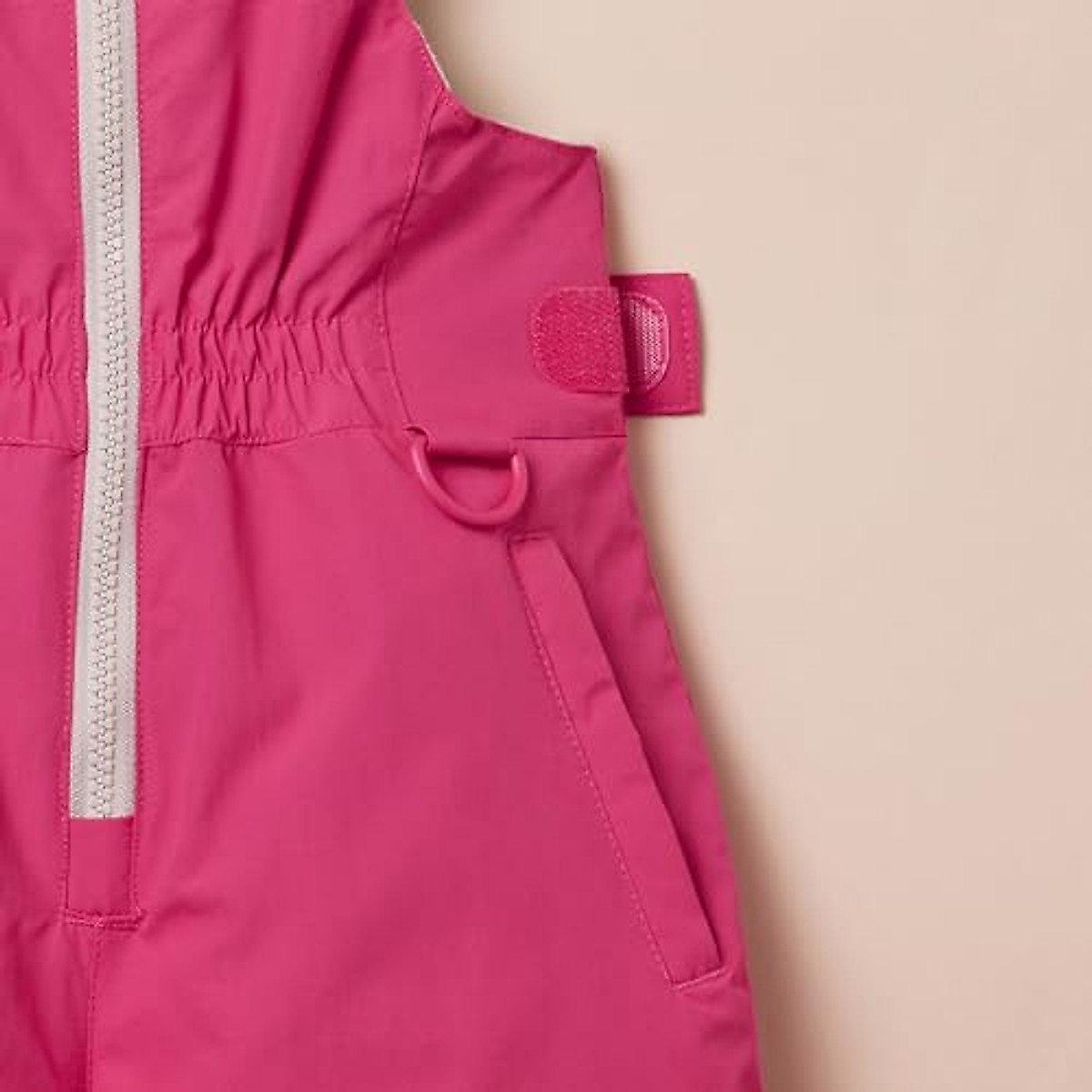 Amazon Essentials Girls' Water-Resistant Snow Bib-Discontinued Colors, Pink, Large