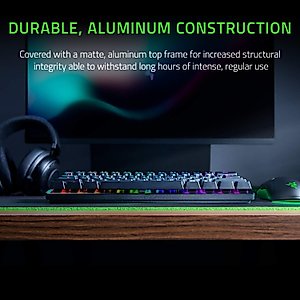 Razer Huntsman Mini 60% Gaming Keyboard + PBT Keycap + Coiled Cable Upgrade Set Bundle: Classic Black/Clicky Optical - Mercury White