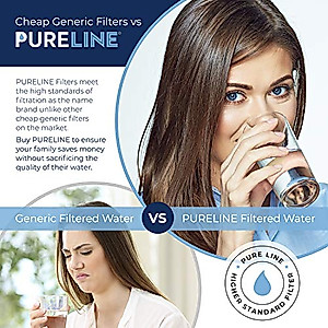 Pureline GXWH40L, FXHTC Replacement for GE FXHTC, GXWH40L, GXWH35F, W50PEHD, GXWH35F, WFHD13001, R50-BB,RFC-BBSA, Whole House Replacement Water Filter. - 10" x 4.5", 25 Micron-Reduces Bad Taste & Odor