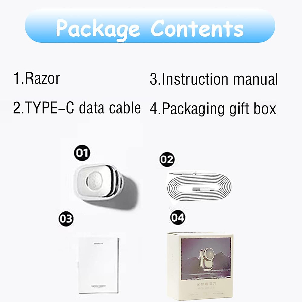 Mini-Shave Portable Electric Shaver, 2023 New Upgrade Mini Electric Razor Shavers for Men, Rechargeable Shaver Easy One-Button Use Suitable for Home,Car Travel,Father's Day,Mother's Day Gift