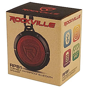 Rockville RPB1 10 Watt Waterproof Portable Handheld Bluetooth Speaker+NFC Loud!, Black