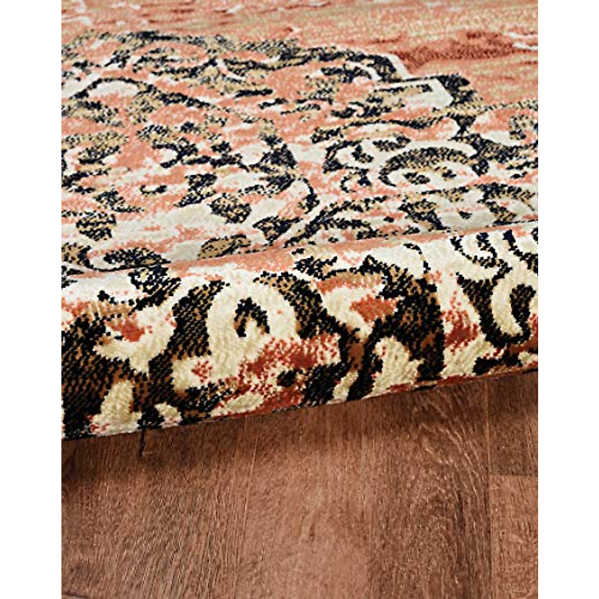 Linon RUGVT5081 Vintage Collection Nain RD 8x10, Red, 8' x 10'