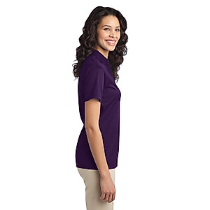 Port Authority Ladies Silk Touch Performance Polo 3XL Bright Purple