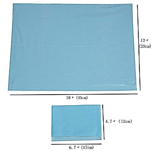 Disposable Dental Bibs Sheets Cloths, 125pcs 13 X 18 inches Tattoo Table Covers Clean Pad,Underpad Hygiene Personal Tattoo Bib Waterproof Tattoo Table loth Tattoo Supply Sheet  (blue)