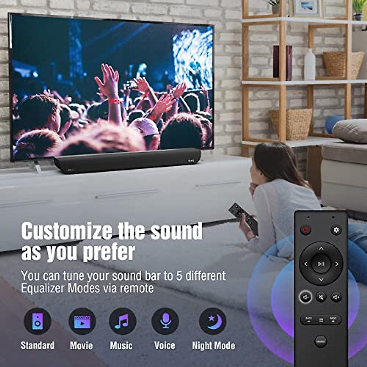 OXS S5 Sound bar for TV with HDMI eARC, Dolby Atmos 3.1.2 Built-in Subwoofer, Center Speaker, Bluetooth & Multi Wired Connection, 5 EQ, 4K HDR Passthrough, 230W, Home Theater Audio Wall Mounted