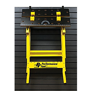 Performance Tool W54025 Portable Multipurpose Workbench and Vise (200 lbs Capacity) , Yellow