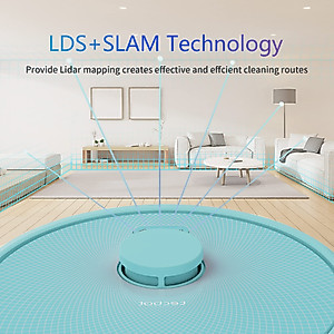 TECBOT Robot Vacuum,3000Pa Super Strong Suction,Robot Vacuum Self Emptying Charging,Remote Wi-Fi/App/Alexa Control,Quiet,Ideal for Hard Floors/Carpets,Cat Dog Pet Hair-S3 Blue